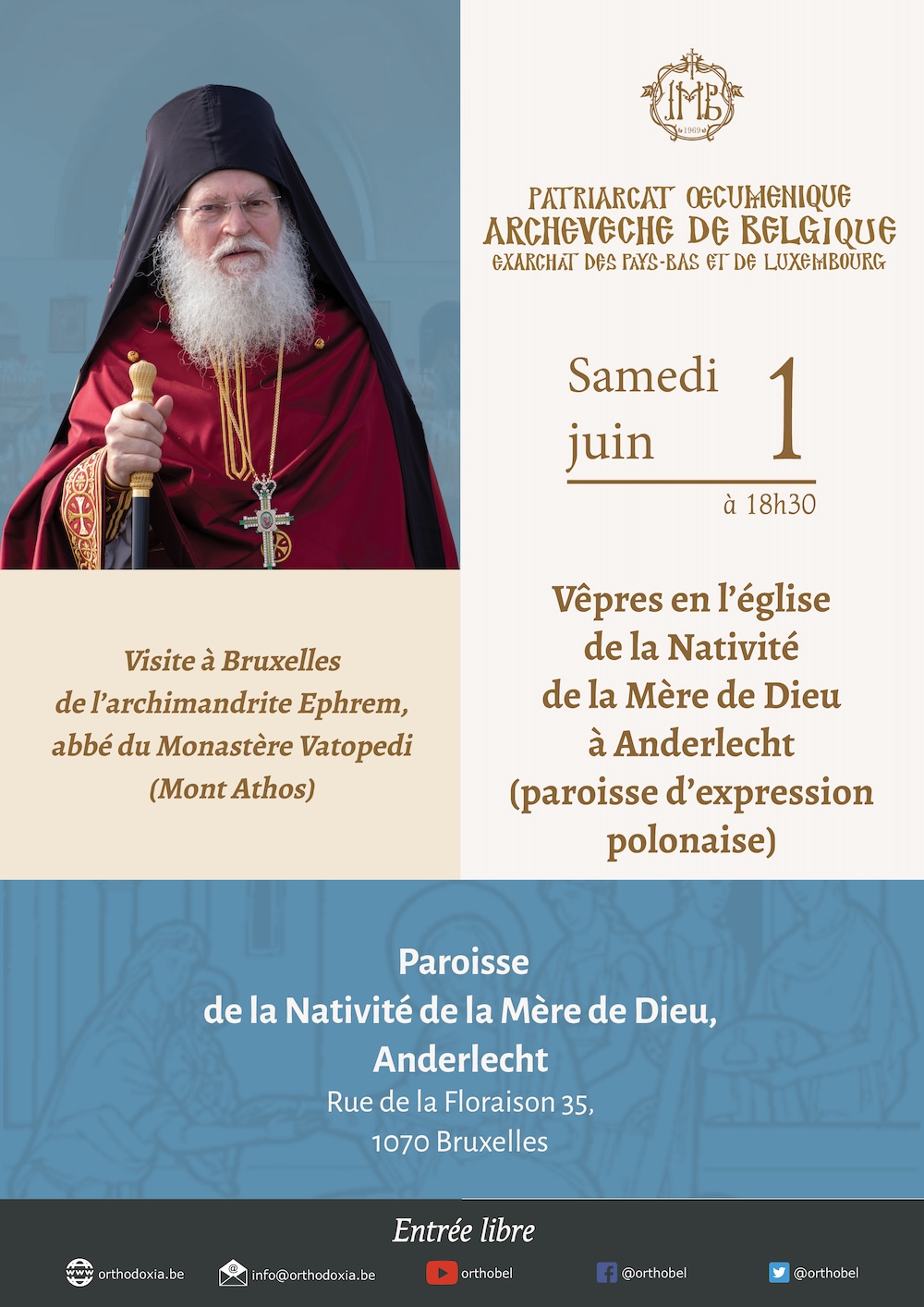Programme de la visite de l'Archimandrite Ephrem de Vatopedi - Paroisse ...